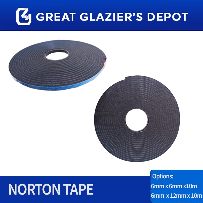 Norton tape (Structural Glazing tape) 6mmx6mmx10meters Foam Tape Double ...