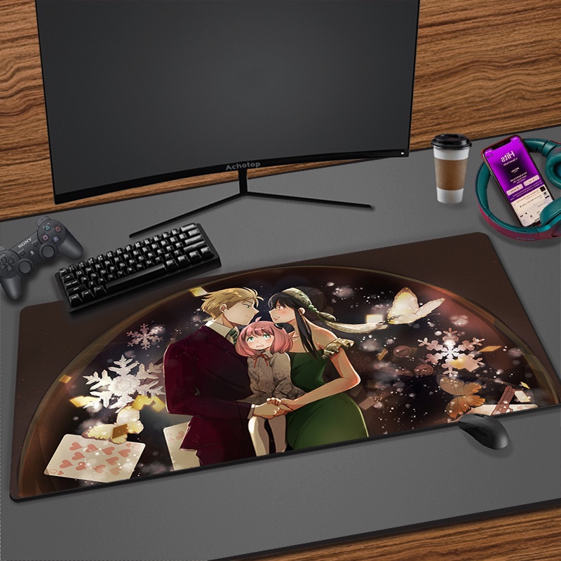Big Large Anime Mouse Keyboard Pads Spy X Family Laptop Computer ...