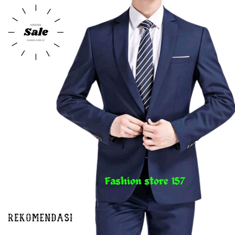 Formal Suit/formal Suit/-Office Robe/navy Suit | Shopee Philippines