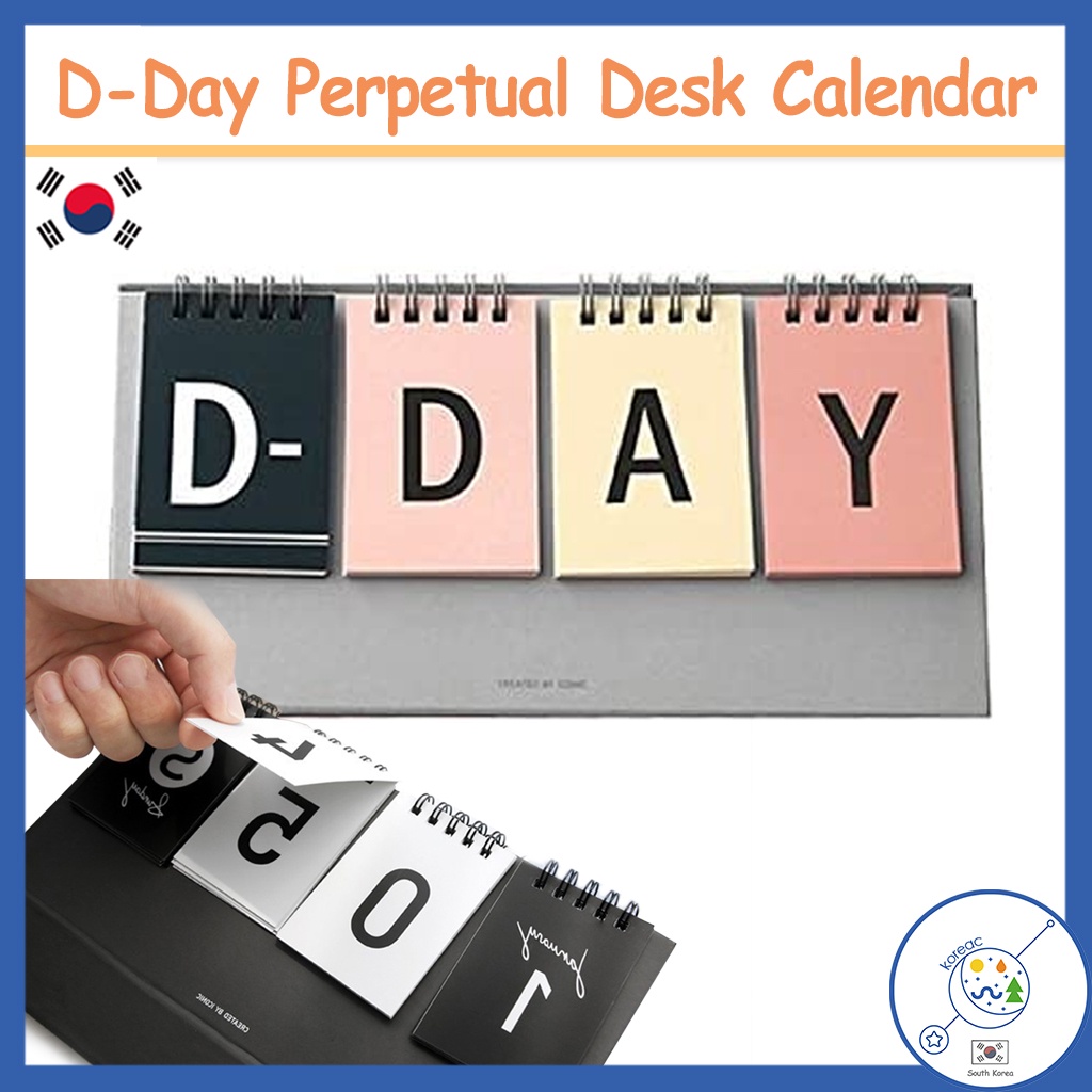home lifeD-Day Perpetual Desk Calendar D-Day Count down Flip Calendar ...