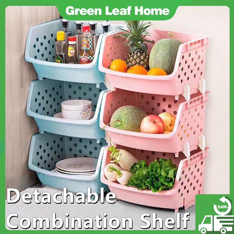 Moving Rack Kitchen Storage Shelf Wall Home Bedroom Bathroom ...