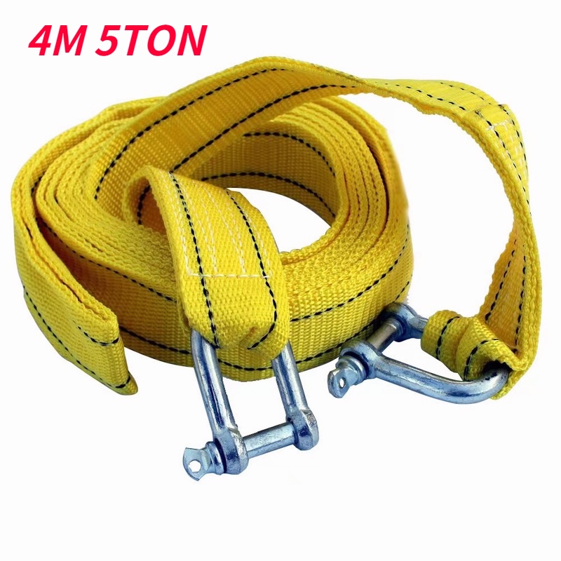 4 Meter 5 Ton Car Towing Rope Towing Strap Belt Tow Rescue Rope ...