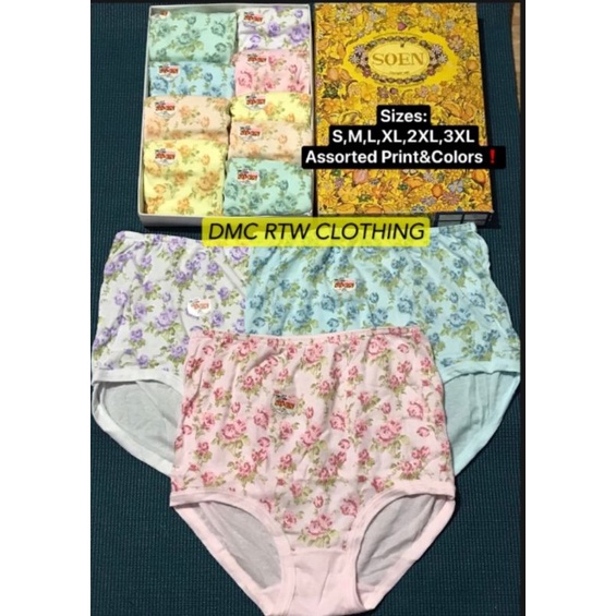 SOEN FULL PANTY FOR ADULTS (1 box 12 pcs) | Shopee Philippines