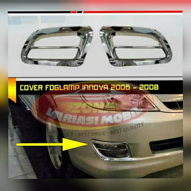 Cover Foglamp LampRing for Old Innova 2005 to 2008 Chrome (pair ...