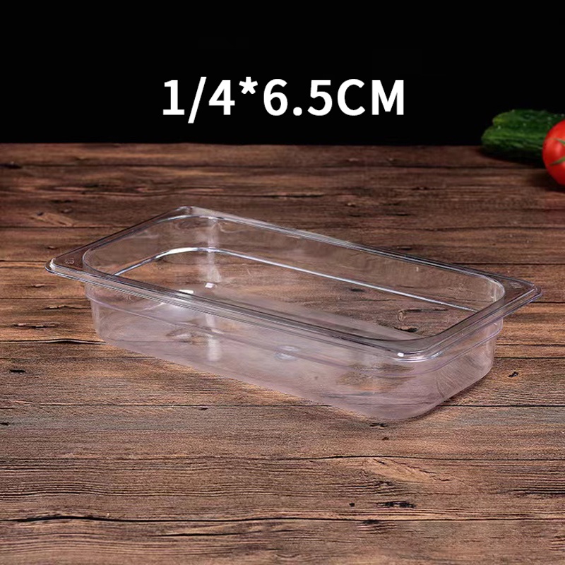 Gastronorm Pan Acrylic Clear Food Pan&Lid Sauce Pan Milktea Pearl ...