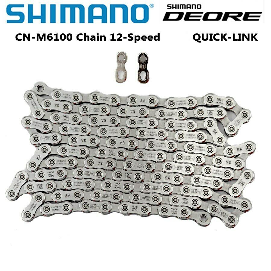 SHIMANO Deore Cn-M6100 Chain 12-Speed Mountain Bike Bicycle 118l With ...