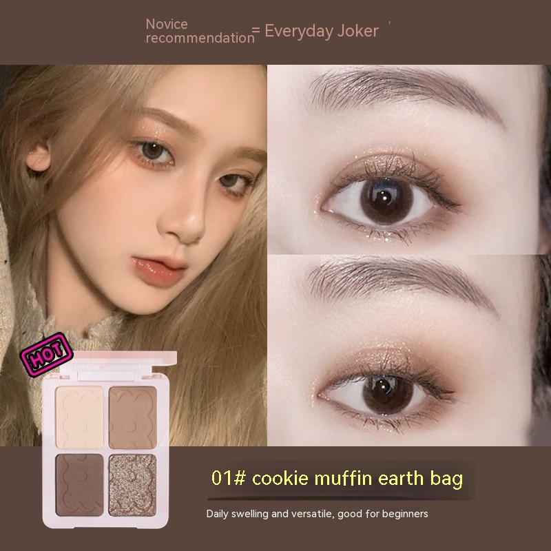 Biya Makeup Four-color Eyeshadow Palette Matte Pearl Fine Shimmer High ...