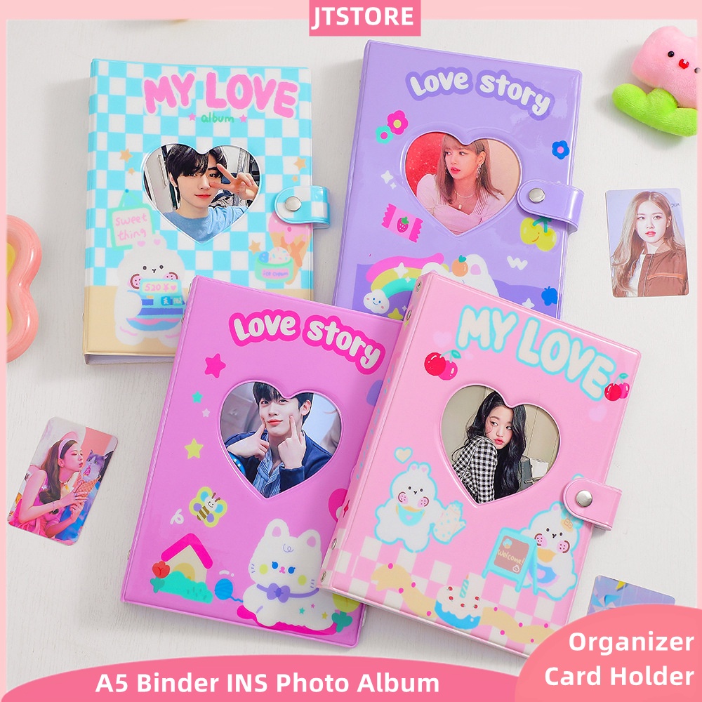 Photo Card Binder A5 Binder INS Photo Album Photocard Organizer Card ...