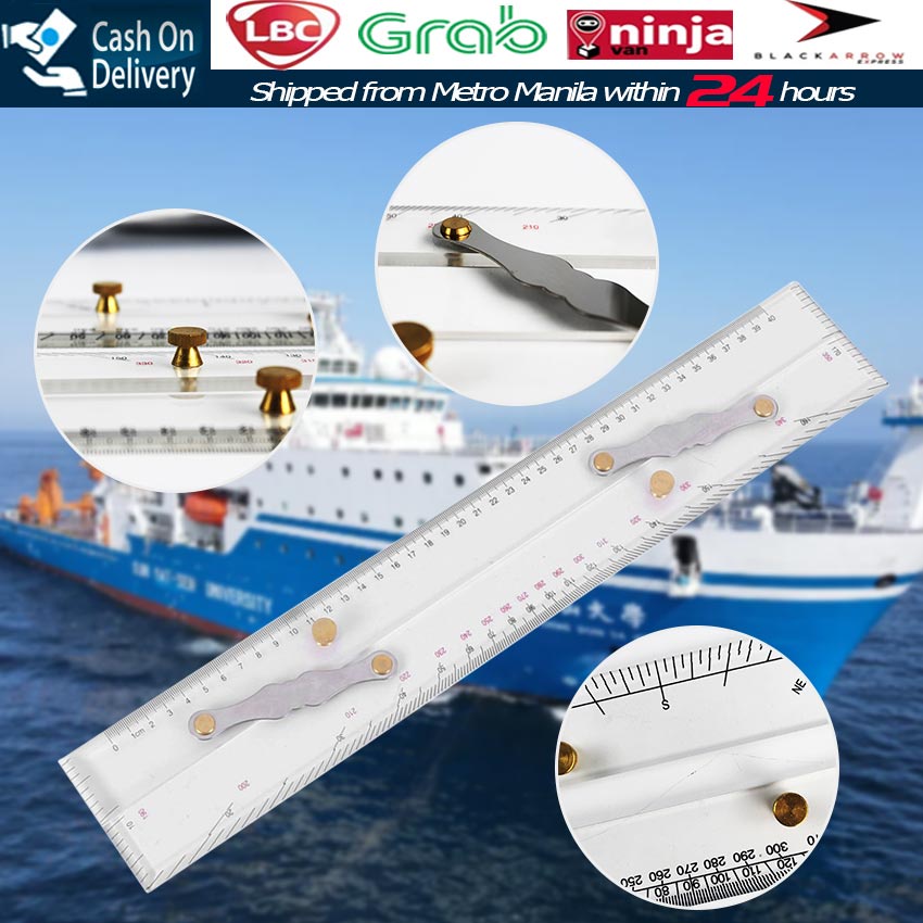 【Fast Delivery】45cm Marine Ruler Parallel Ruler Nautical Chart Mapping ...