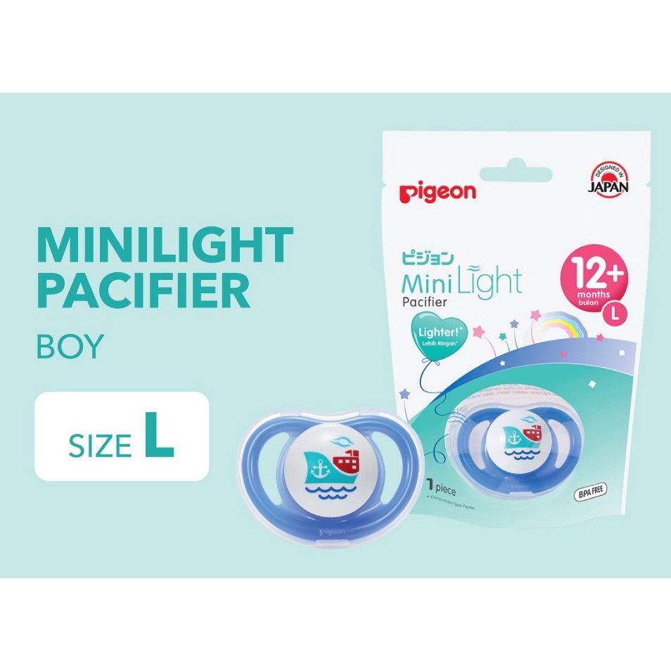 Pigeon Minilight Pacifier Size L - Boy | Baby Pacifier | Shopee Philippines