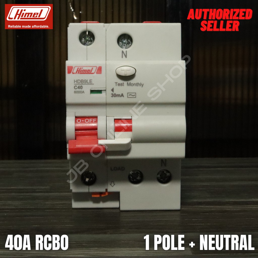 Himel Residual Current Operated Circuit Breaker (RCBO) 40A 1 Pole ...