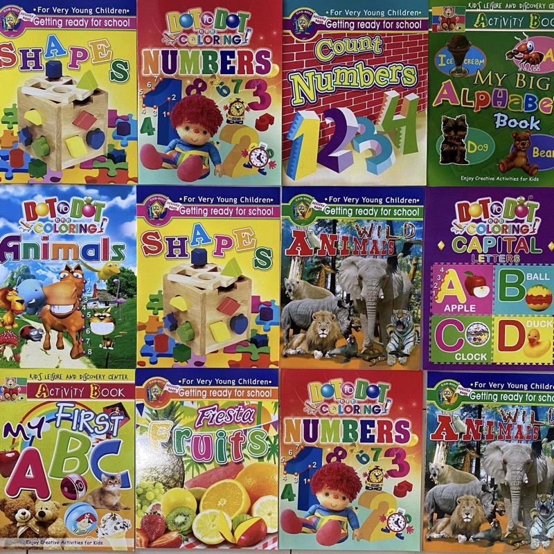 12pcs Educational Coloring Book Assorted | Shopee Philippines