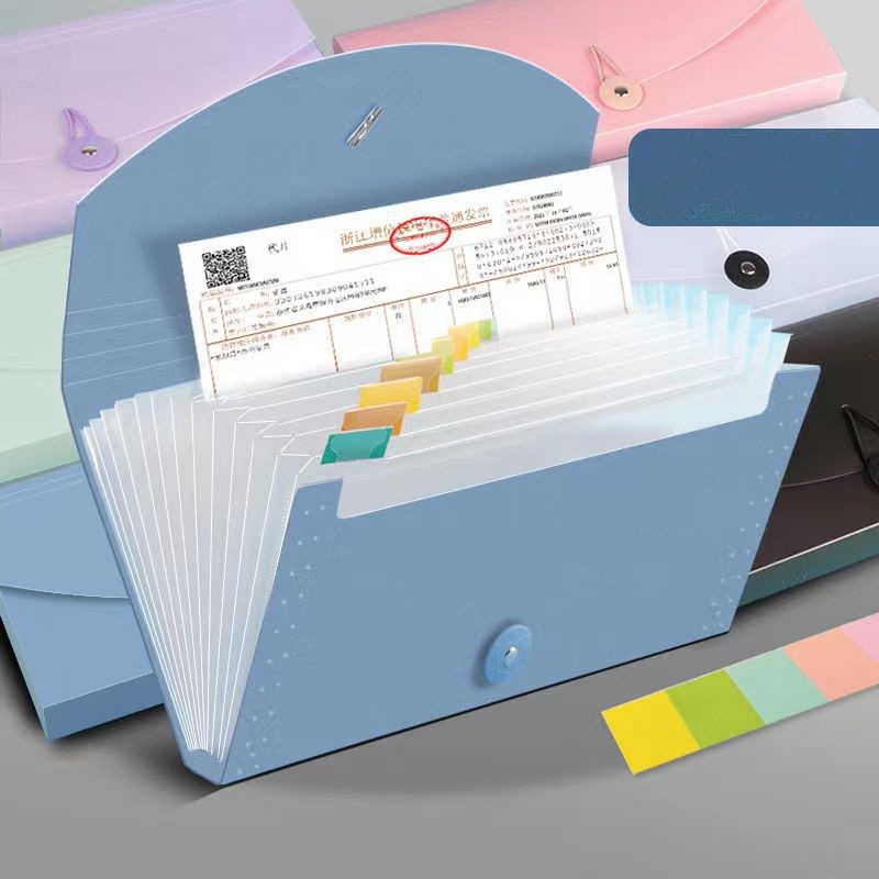 Multi-Layer Expandable Water-Proof Receipt File Folder Small File ...