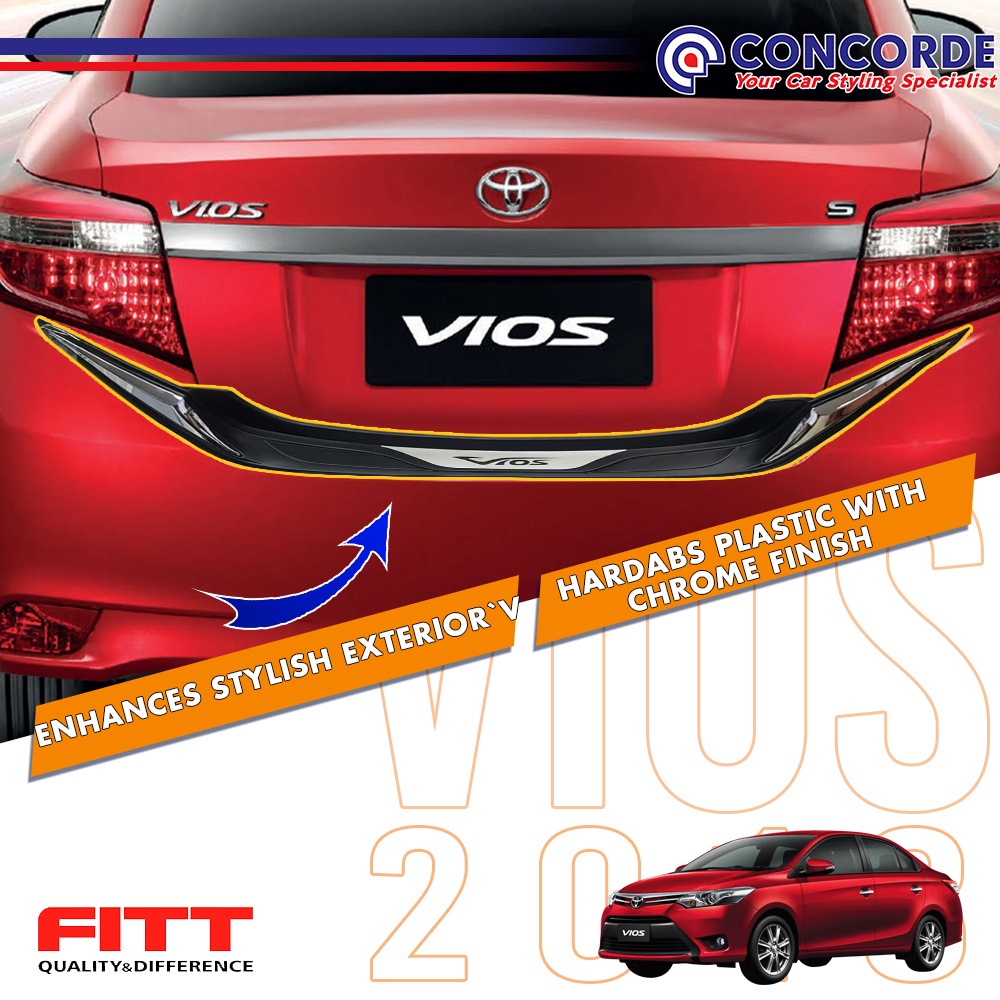 FITT REAR BUMPER GUARD TOYOTA VIOS 2013 1P (38-015) | Shopee Philippines