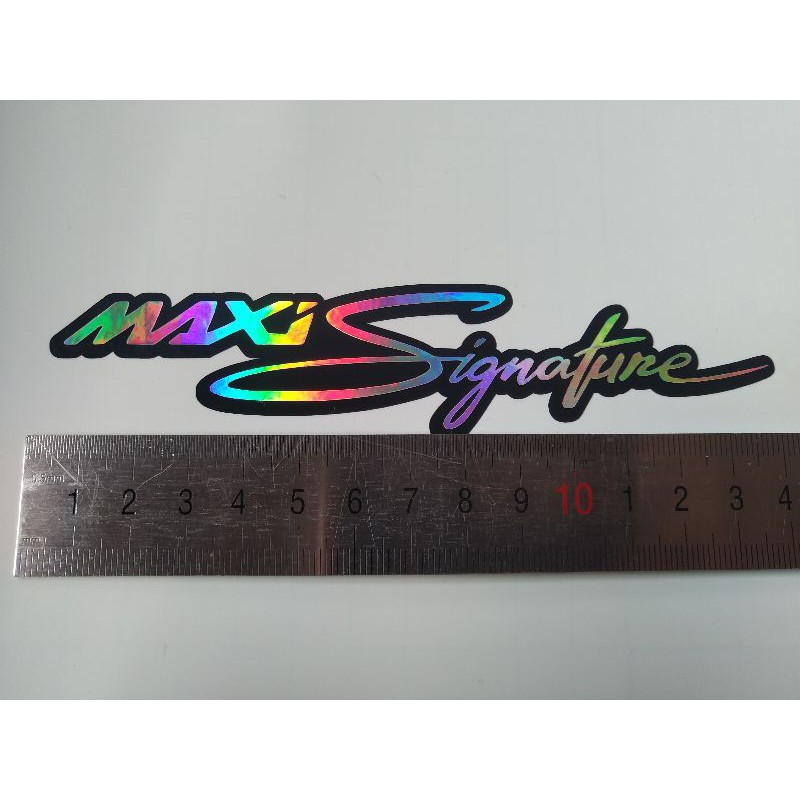 MAXi Signature Decal Holographic | Shopee Philippines