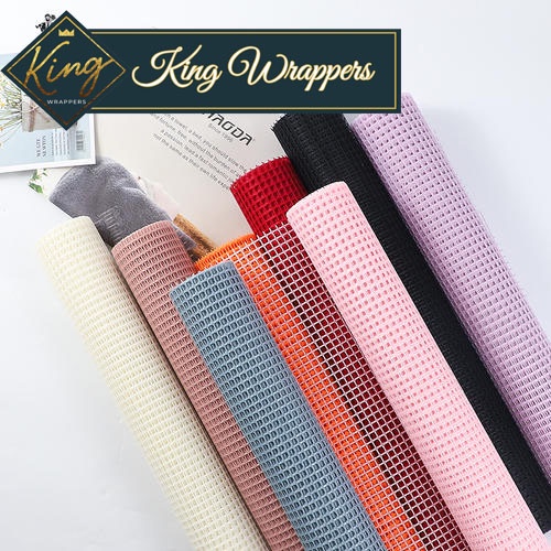 Wrapping Mesh Square Korean Design Flower Mesh Wrapping Paper Floral ...