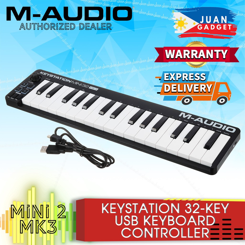 M-Audio Keystation Mini2 32 MK3 | Ultra Portable Mini USB MIDI Keyboard ...