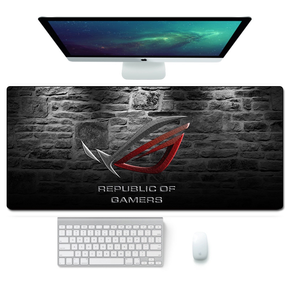 ROG Mousepad Extended Mousepad Large Gaming Deskpad Stitched Edge ...