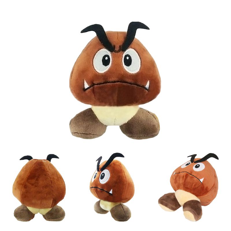 15cm New Super Mario Bros.Sad Goomba Stuffed Plush Doll Toy Mushroom ...