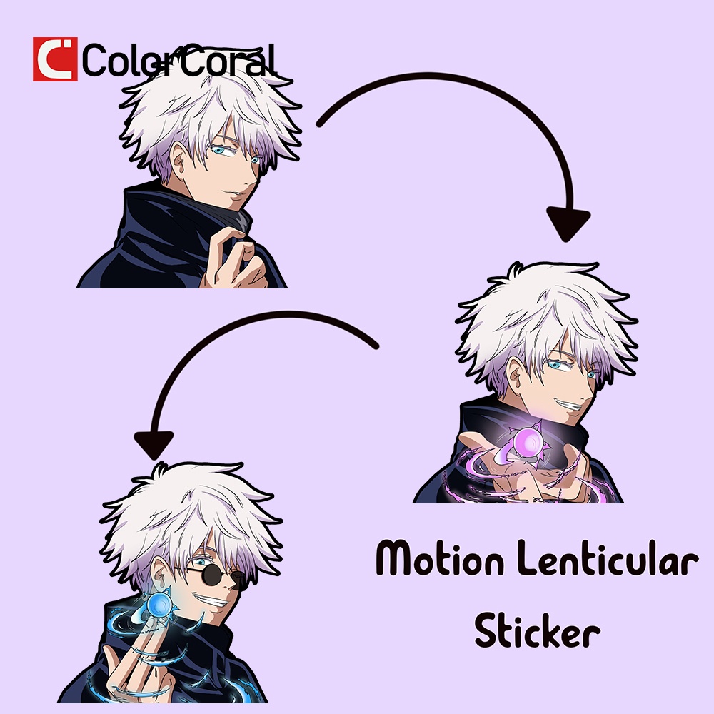 ColorCoral Gojo Moving Sticker Jujutsu Kaisen 3D Motion Sticker Anime ...