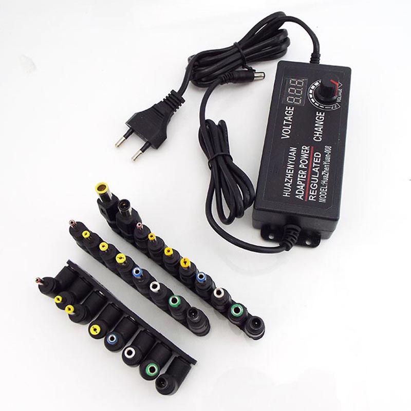 Adjustable Power Supply 3V 24V 3A AC DC Plug Universal Adapter AC to DC ...