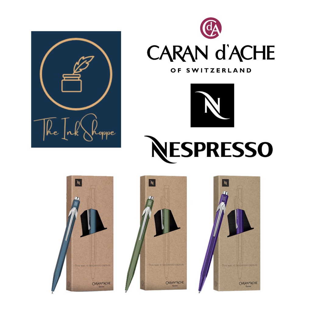 Caran d'Ache Nespresso 849 Ballpoint Pen Ink Recycled Capsules Limited ...