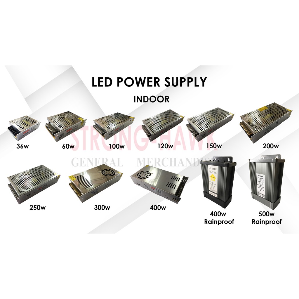 POWER SUPPLY FOR LED SIGNAGE (INDOOR) | Shopee Philippines