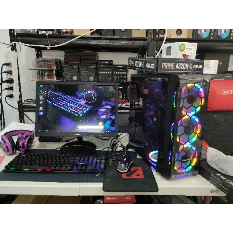 PC SET RYZEN 3 4350G| 16GB RAM DDR4| 256GB SSD| 19" LED MONITOR ...