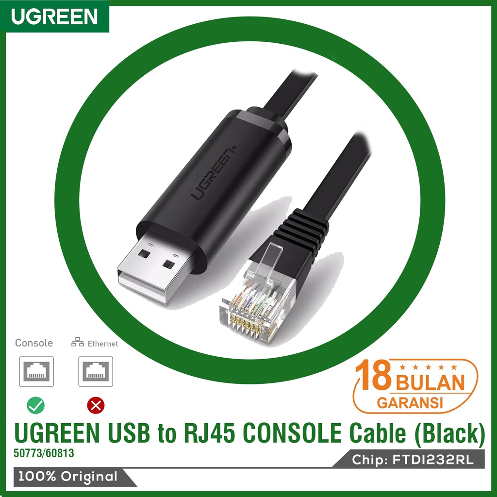 Ugreen USB to RJ45 Console Cable (Black) | Shopee Philippines