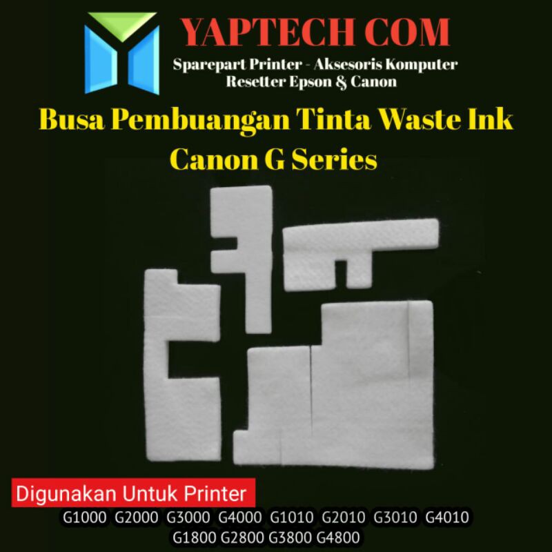 Ink Disposal Foam G2000 Waste Ink Tank Absorber Ink Canon G1000 G1010 G2010 G2000 G3000 G4000 ...
