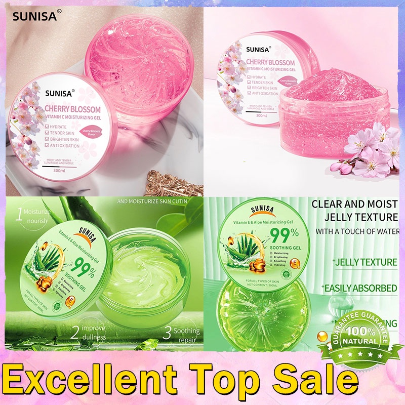 100% Original Aloe Vera Soothing Gel SUNISA Moisturizing Aloe Mask Aloe ...