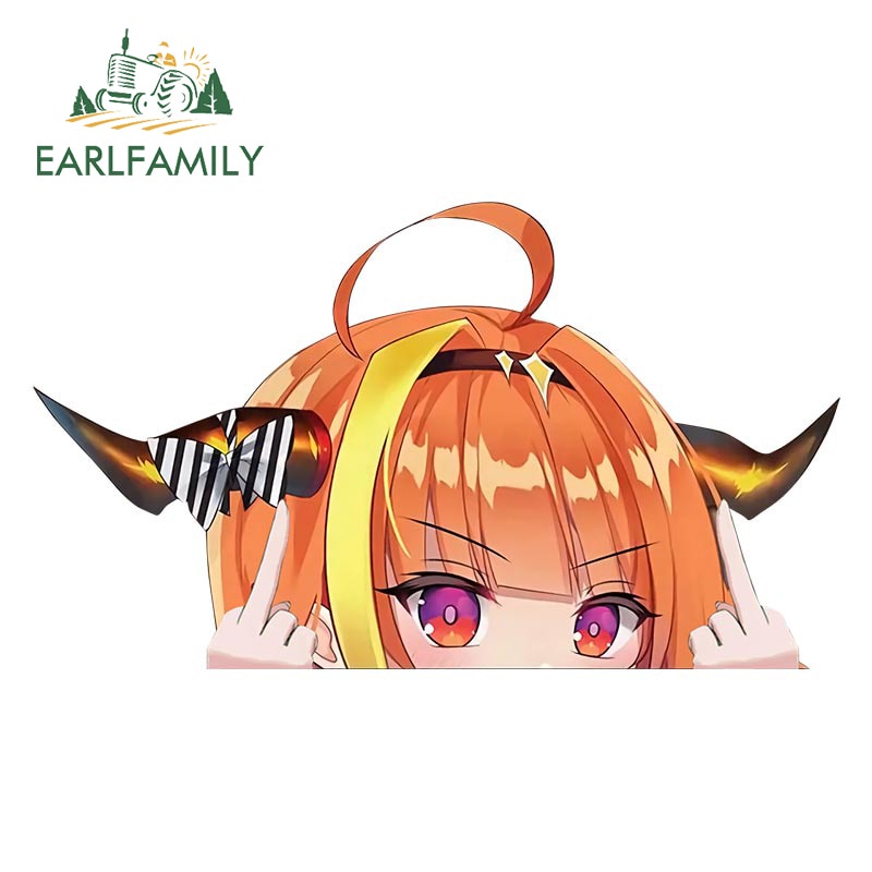 EARLFAMILY 13cm x 7.5cm for Hololive Kiryu Coco Car Stickers Motorcycle ...