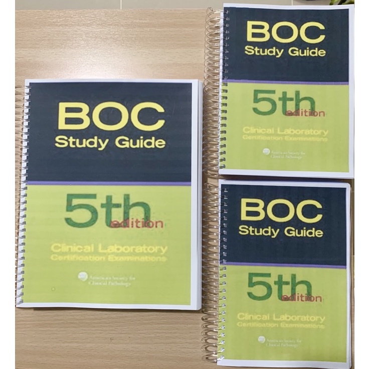 BOC STUDY GUIDE 5th Ed WITH RATIONALE | Shopee Philippines
