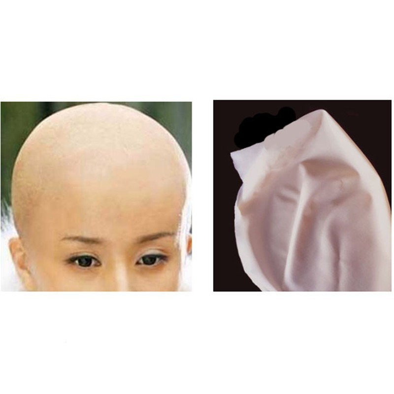 Latex Bald Headgear Cos Fake Monk Realistic Photo Wig Making | Shopee ...