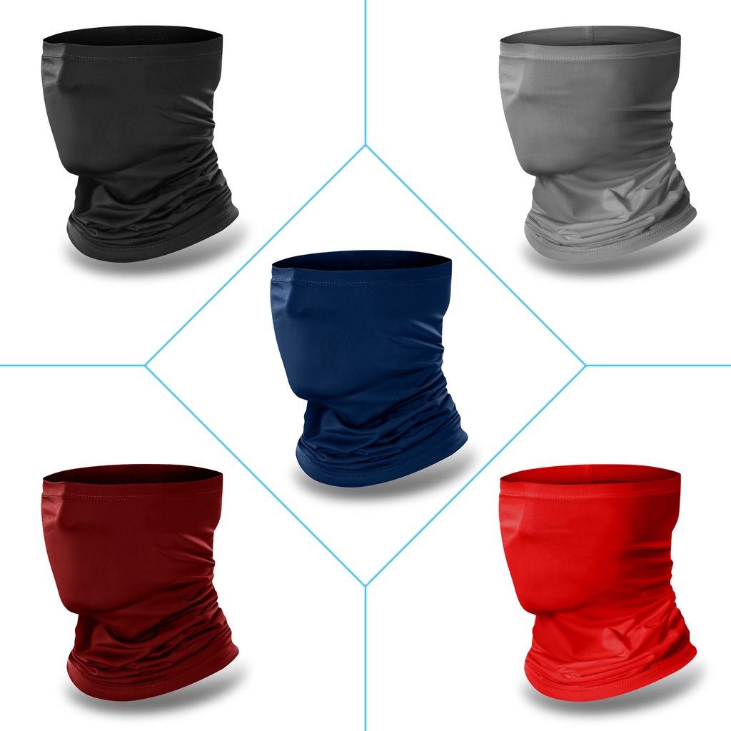 NYLON SCARF TUBE MASK - NTM PLAIN - UNISEX - Neck Gaiter, Headband ...