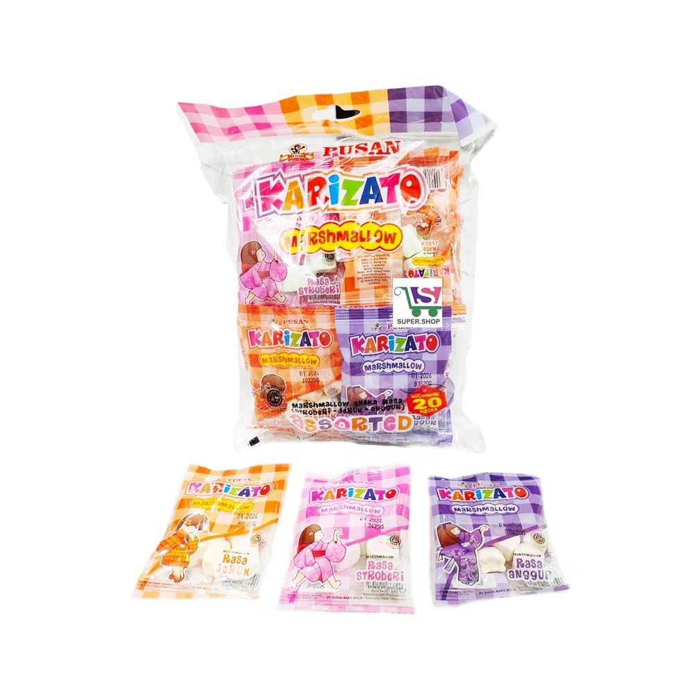 Pusan KARIZATO Marshmallow Candy Assorted PACK (20 pcs) | Shopee ...