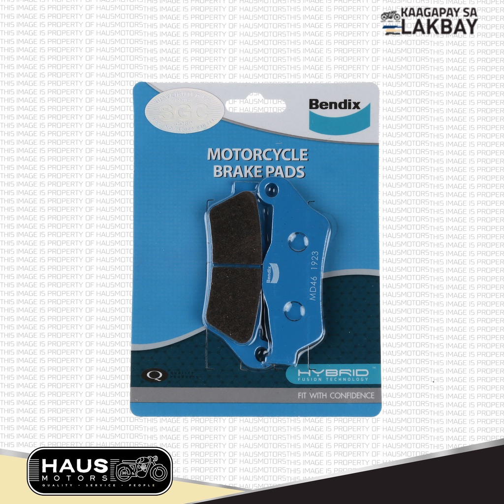 MD46 BENDIX BRAKE PADS KAWASAKI WIND 125[FR]/ROUSER 135[FR][RR]/ROUSER ...