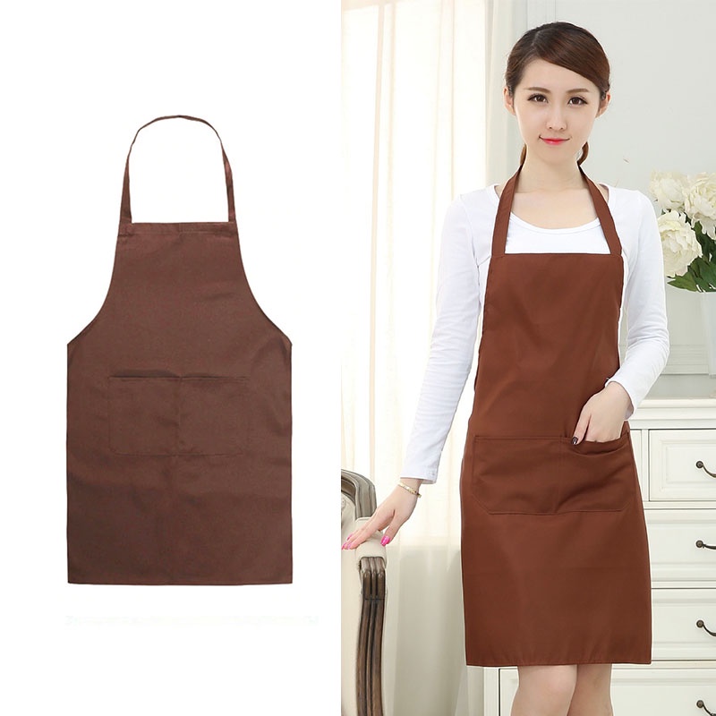 Washable Apron Hang Neck Apron Kitchen Apron Coffee Shop Fashion Apron ...