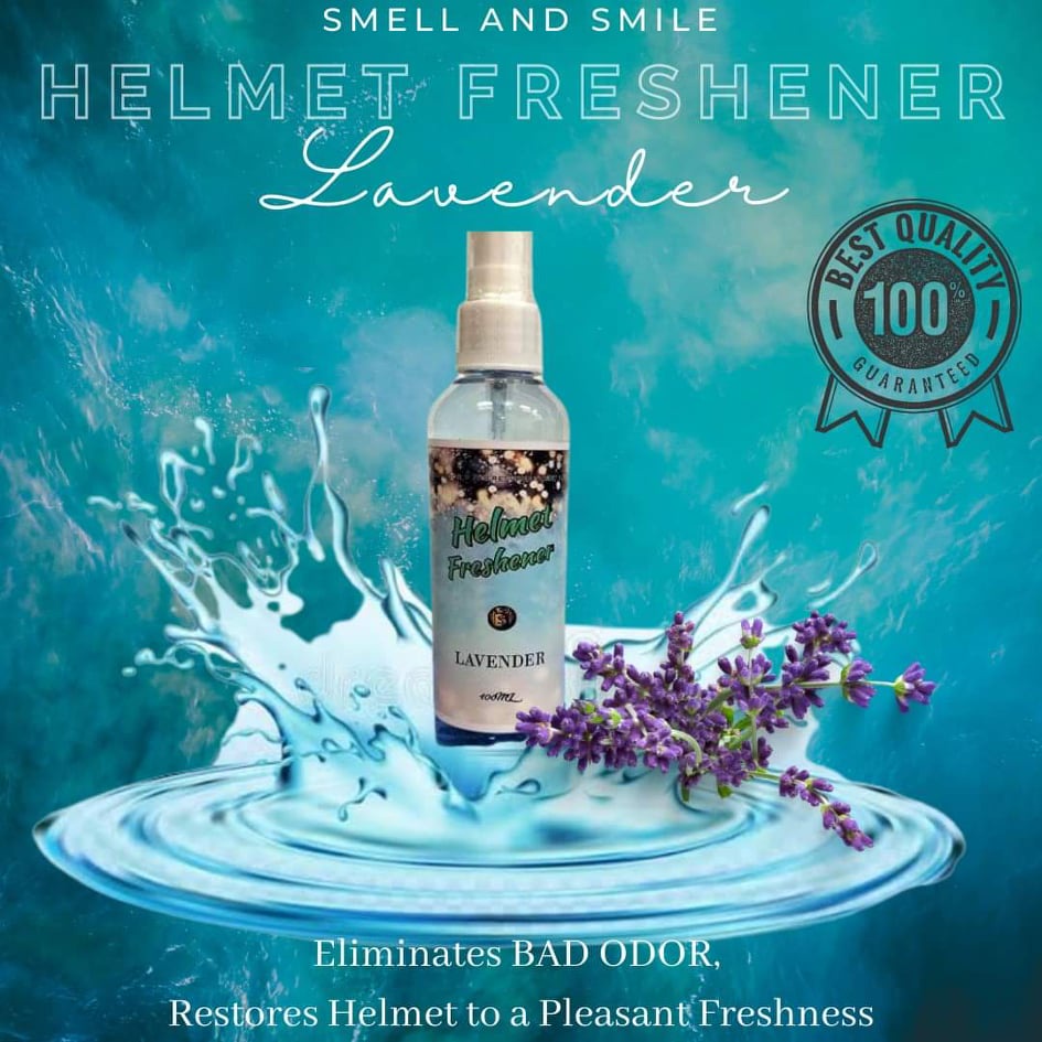 LAVANDER Helmet Freshener Spray (Best Quality and Long Lasting ...