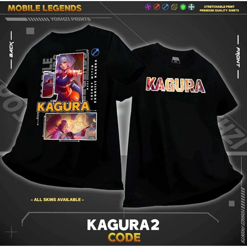 ML Mobile Legends Tshirt All heroes available Kagura Lunox Zilong Shirt ...