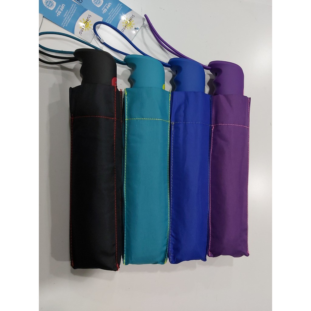 TKOCS10 Tokio 3 Fold Umbrella Windproof Flat Frame Design Silver ...