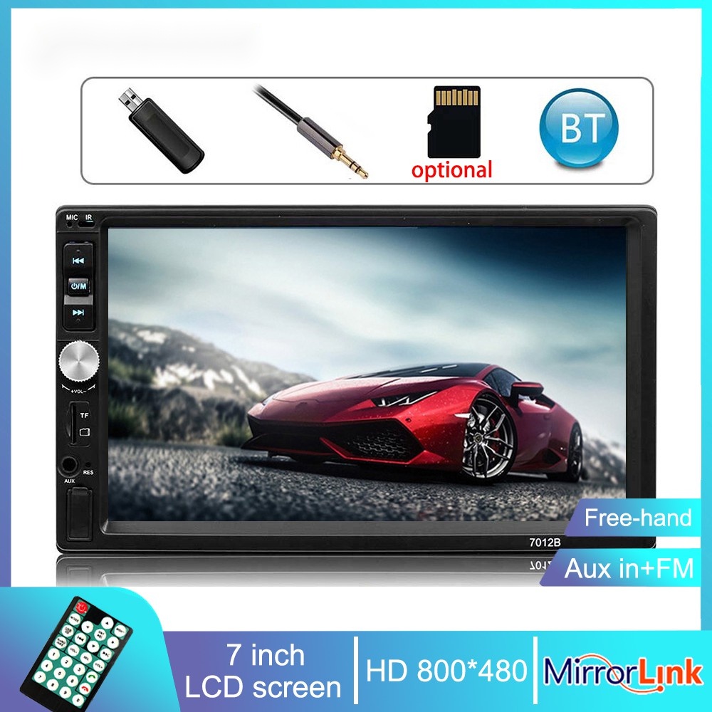 7012B Car MP5 Player HD 7 Inch Car Radio Stereo 800*480P Bluetooth MP4 ...