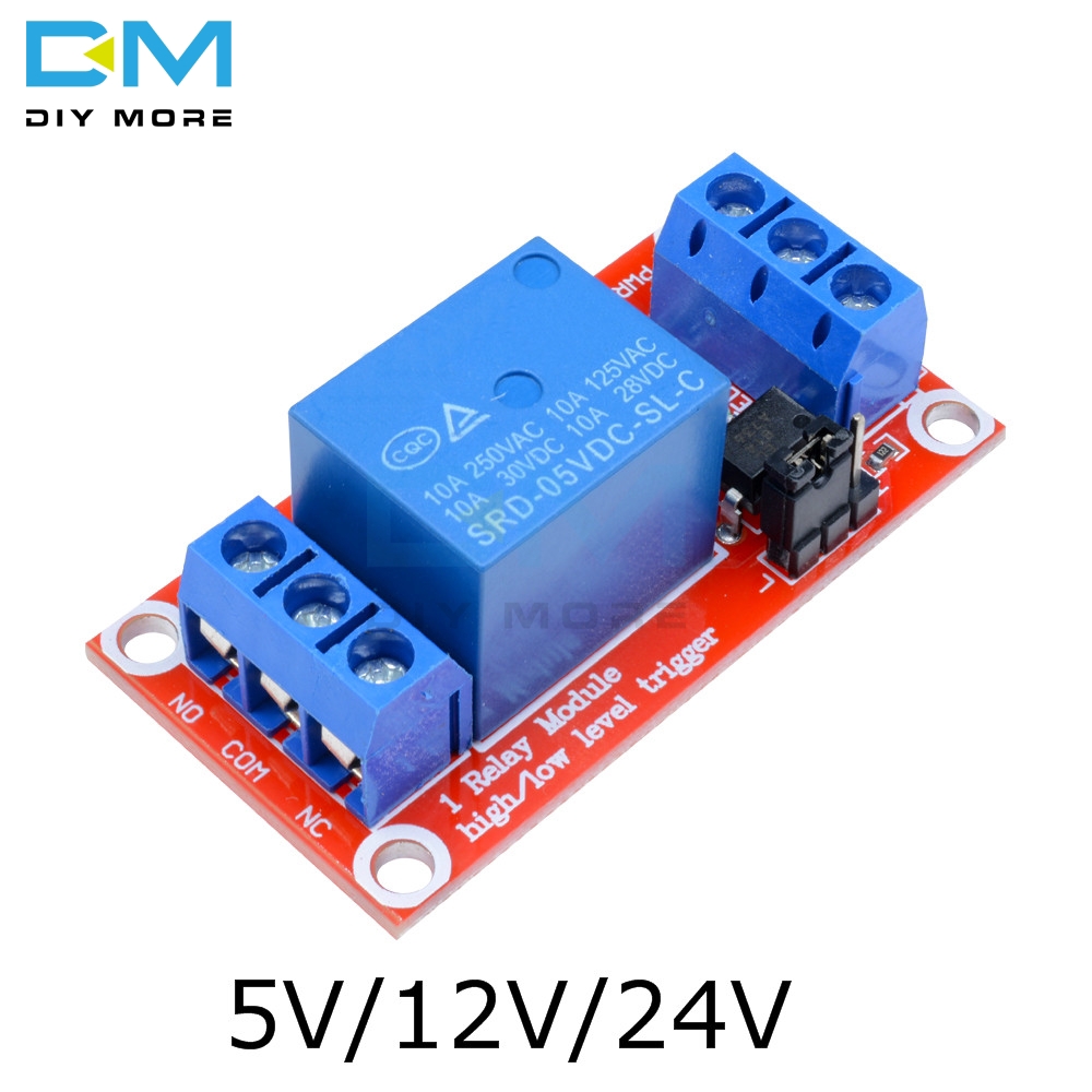 One 1 Channel 5V 12V 24V Relay Module Board Shield With Optocoupler ...