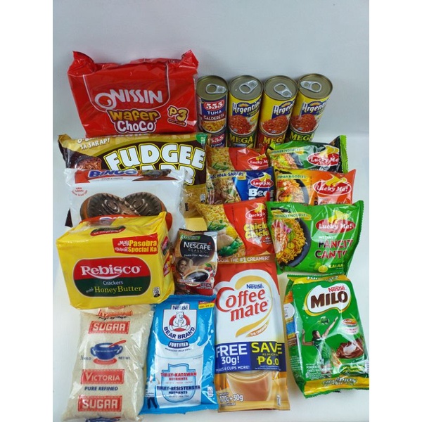 Grocery Package/Grocery Set ( Biscuit with essentials ) | Shopee ...