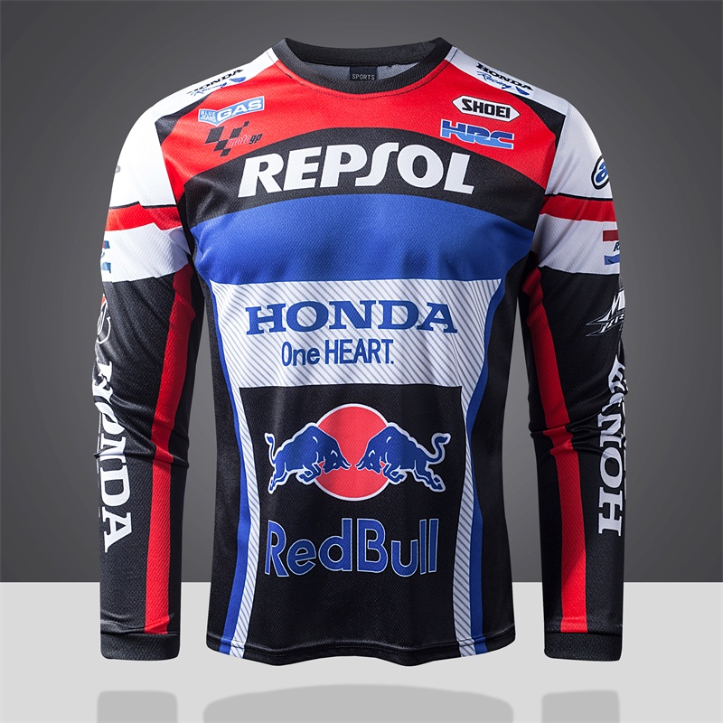 HONDA Motorcycle Jersey shirt apparels Long Sleeve cycling for men New ...
