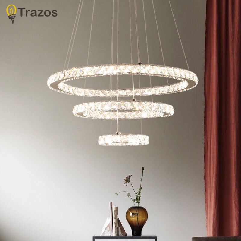Trazos Modern Crystal Chandelier Bedroom Lights Home Ceiling Lighting ...