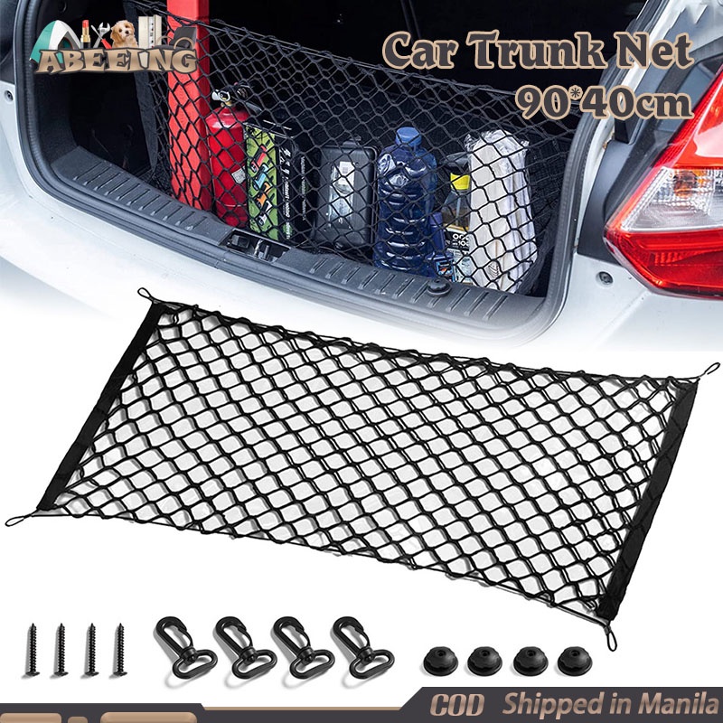 Car Trunk Net Adjustable Elastic Storage Organizer Net Car Heavy Duty ...