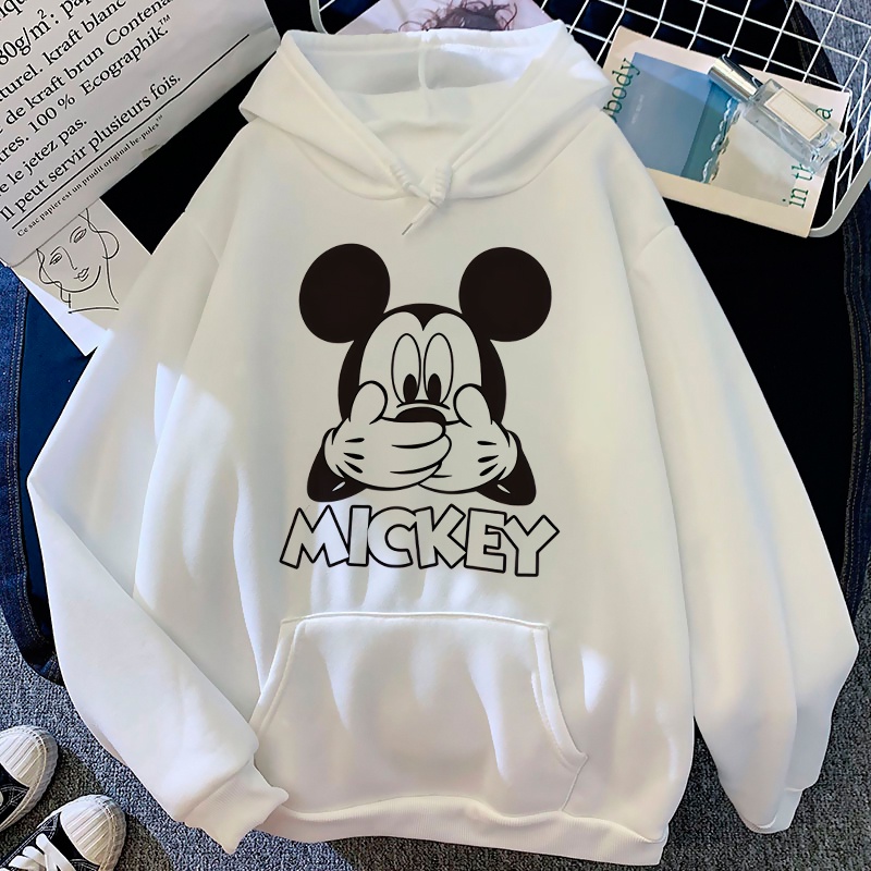 Minnie Mouse Kawaii Anime Funny Unisex Hoodies Women Cute Mickey Mouse ...