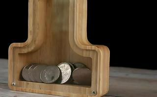 Wooden Letter Piggy Bank Storage Coin Box DIY Name Alkansya Coin Bank ...