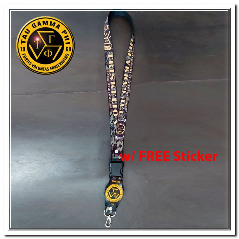 Triskelion Tau Gamma Phi Lace ID Lace Lanyard Lan Yard Neck Strap ...